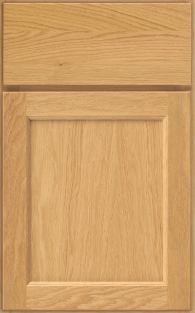 Lawson Flat Panel in Smoke on Oak | Yorktowne Cabinetry
