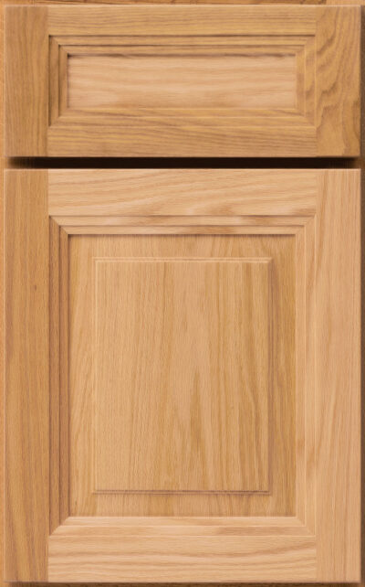 Morris Raised Panel in Smoke on Oak | Yorktowne Cabinetry